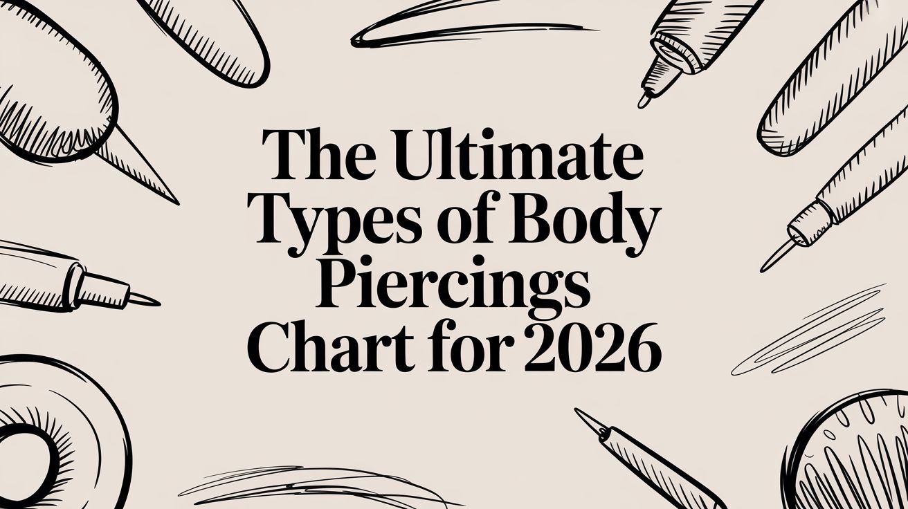 The Ultimate Types of Body Piercings Chart for 2026